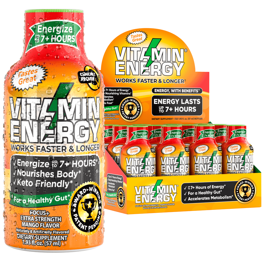 Vitamin Energy Shot | Enhanced Vitamin Focus Energy Shot | 7+ Hour ...